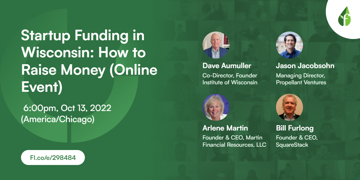 Startup Funding in Wisconsin: How to Raise Money (Online Event) - TechPrize